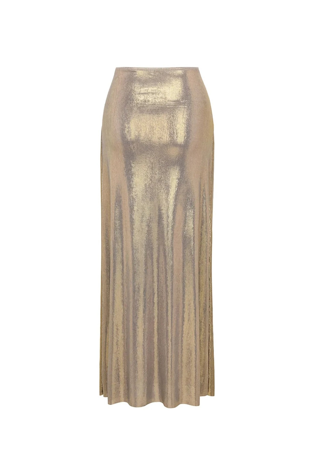 Zapaka Women Metallic Golden Swimsuit with Cover Up 4 Piece Spaghetti ...