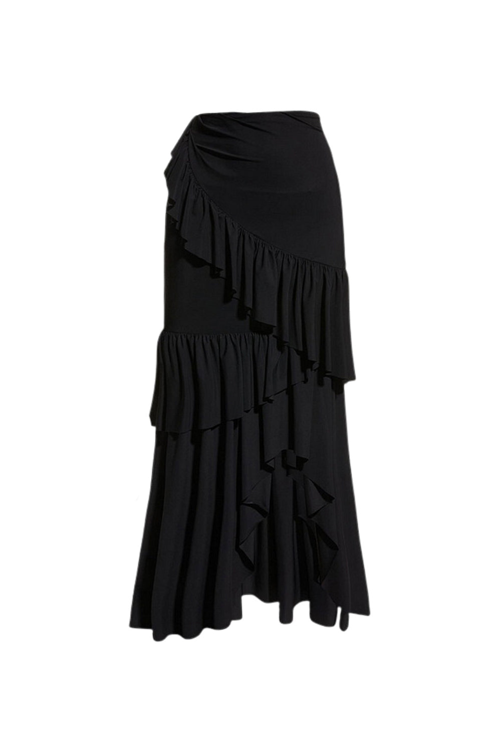 Zapaka Women Black 2 Piece Swimsuit with Beach Dress Striped ...